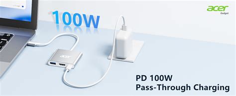 Amazon Com Acer USB C Hub 3 In 1 USB C To HDMI Multi Port Adapter With 5Gbps USB 3 0 GEN1 Data