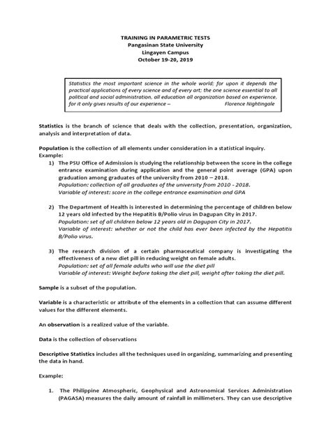 Assumptions For Statistical Tests Pdf Type I And Type Ii Errors
