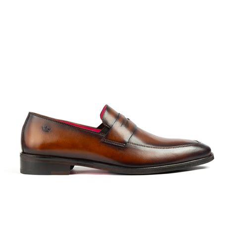Alessandro Loafer Blue Patina Handmade Leather Italian Shoes For Men