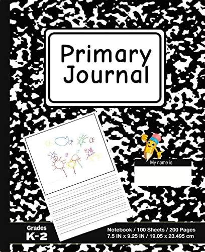 Primary Journal School Marble Black Grades K 2 Creative Story