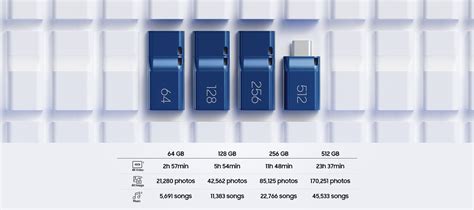 Type-C USB 3.1 Flash Drive 64GB (미스틱 블루) | MUF-64DA/APC | Samsung 대한민국