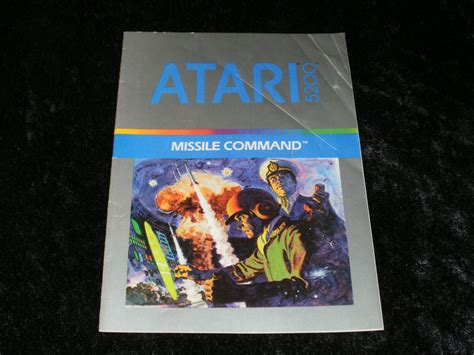 Missile Command Atari 5200 Manual Only