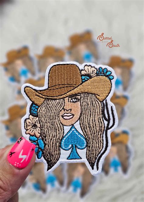 Brunette Spade Cowgirl Patch Sorrel South