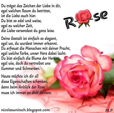 Gedichte von Nicole Sunitsch Autorin Rose Gedichte und Sprüche