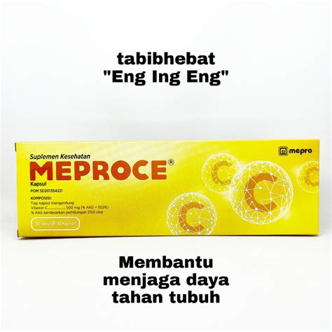 Jual Meproce Vitamin Box Isi 100 Shopee Indonesia
