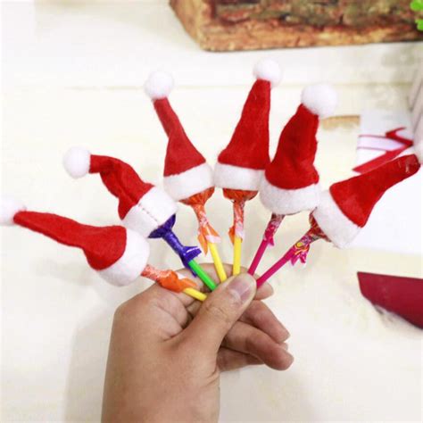 Shamjina 100 Pcs Mini Christmas Hats Mini Christmas Santa Bottle Hats