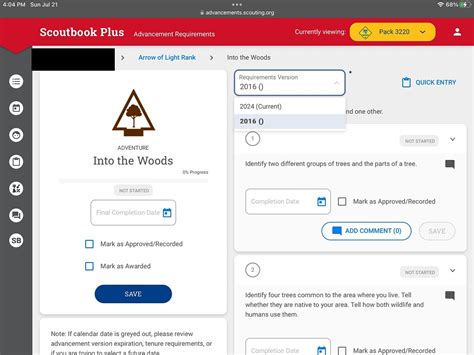 Scoutbook Plus Requirements Version Scoutbook And Scoutbook Plus Bugs