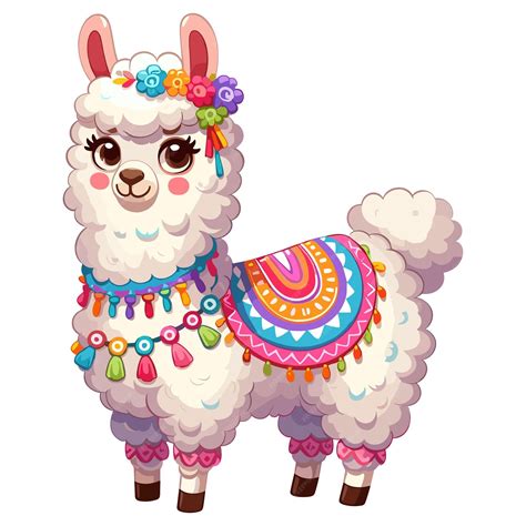 Cute Llama Vector Cartoon Illustration Premium Ai Generated Vector