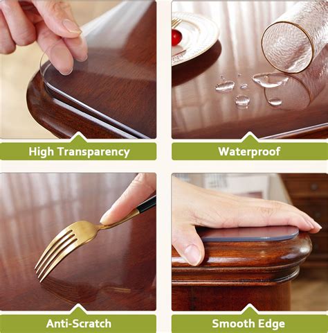 Clear Desk Protector 2mm Thick 14 X 60 Inch Clear Desk