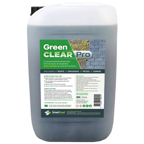 Smartseal Green Clear Pro Lichen And Algae Killer 25l Wilko