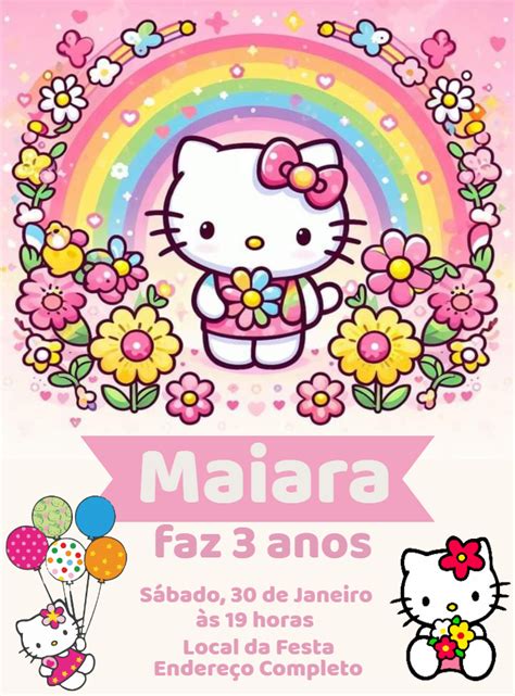 14 Hello Kitty Canva Birthday Invitation Templates Artofit