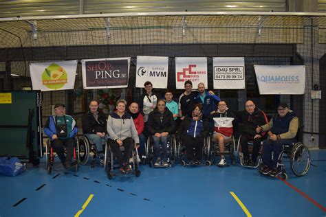 Tennis de table Critérium CTT Tubize Ligue Handisport Francophone