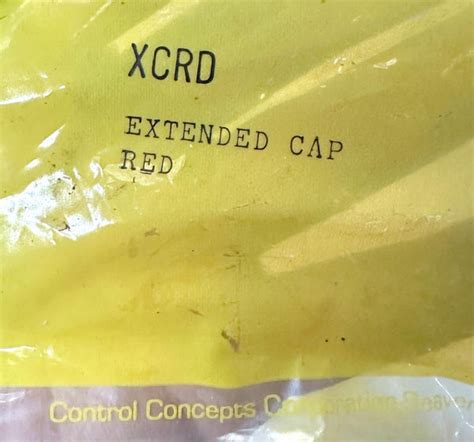 Control Concepts Xcrd Red Extended Cap Pushbutton Switch Surplus Select
