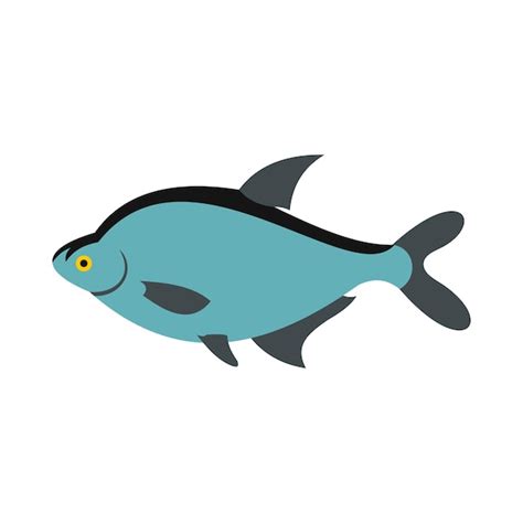 Ícone De Peixe Em Estilo Simples Isolado No Fundo Branco Símbolo De