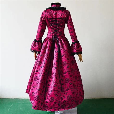 Women Plus Size Medieval Dress Retro Large Swing Tight Waist Etsy