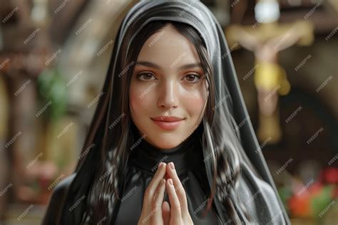 Premium Photo Young Nun Sister Religion Christianity Catholicism