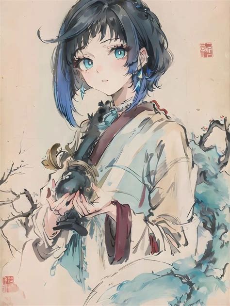 Yelan Genshin Impact Arte De Personajes Dibujos Figura Humana