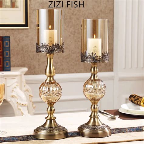 Vintage Home Decor Romantic Wedding Decoration Candle Holders White