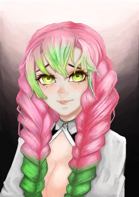 Comission Mitsuri Kanroji Fanart By Silvely On Deviantart
