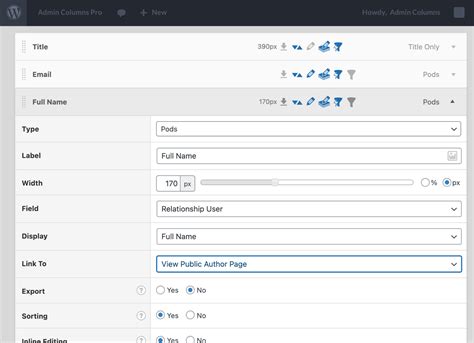 Pods For WordPress Admin Columns Pro