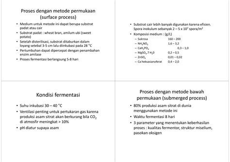 Produksi Asam Sitrat Pdf