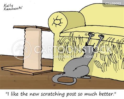 Cat Scratches Cartoons And Comics Funny Pictures From Cartoonstock