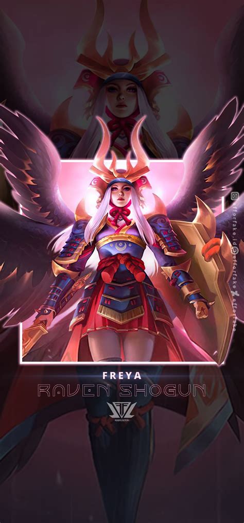 Freya Raven Shogun By Efforfake On Deviantart Mobile Legend Wallpaper