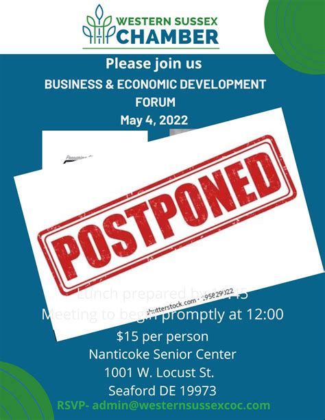 Business And Economic Development Lunch — Western Sussex Chamber