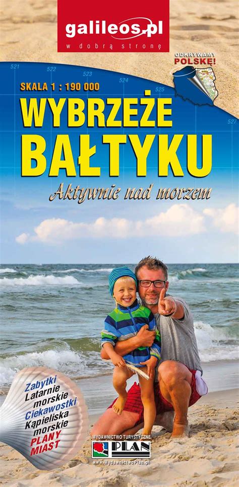 Wybrzeże Bałtyku mapa turystyczna
