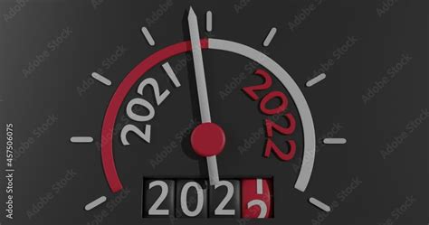 On Dashboard Speedometer Needle Running Around Circle Clockwise Tends