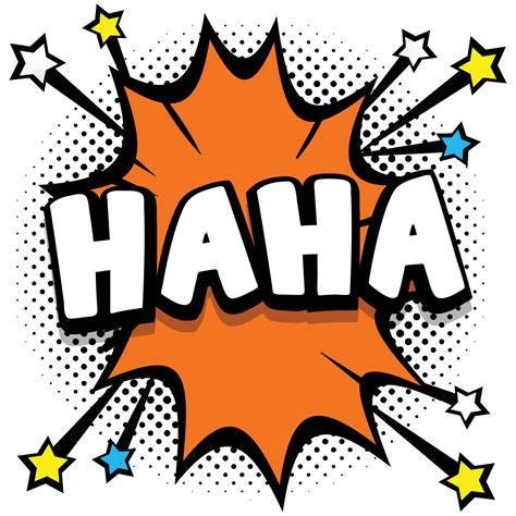 Haha Pop Art Comic Speech Bubbles Book Sound Effects 12948782 Vector