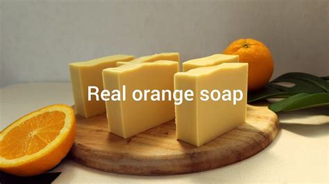 오렌지를 넣어 만든 신선한 수제 비누만들기 오렌지비누 만드는 방법 Asmr Youtube