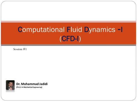 Pdf Computational Fluid Dynamics Session 1
