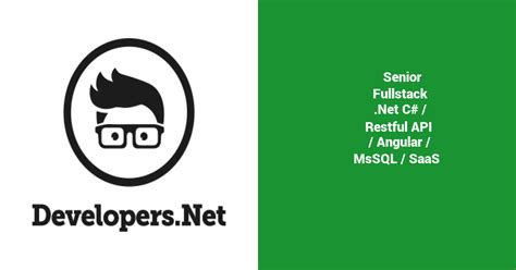 Empleo De Senior Fullstack Net C Restful API Angular MsSQL