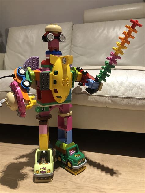 Duplo Robot Lego Duplo Bauanleitung Duplo Bauanleitung Kinder Basteln Diy