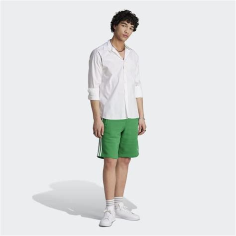 Adidas Adicolor Classics 3 Stripes Sweat Shorts Green Mens