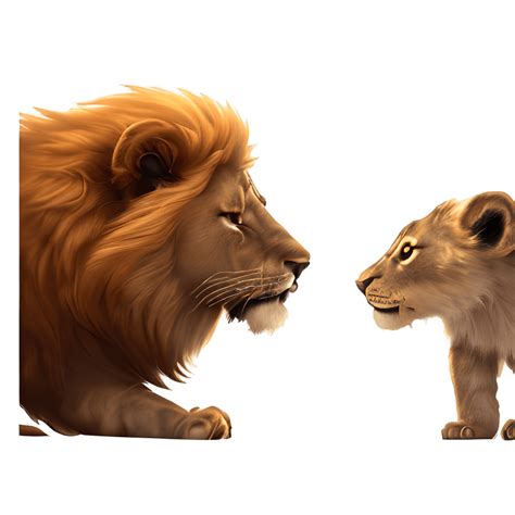 Lion And Cub · Creative Fabrica