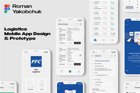 Logistics Mobile App Uiux And Prototype Work From A Freelancers