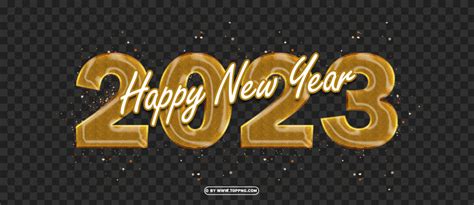 Free Download Hd Png 2023 Happy New Year Luxury Golden Design Png
