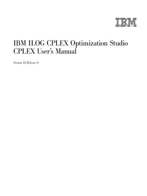 cplex users manual pdf pdf thread computing parallel computing