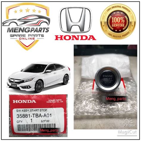 HONDA CIVIC TBA ENGINE PUSH START BUTTON 35881 TBA A01 Shopee Philippines