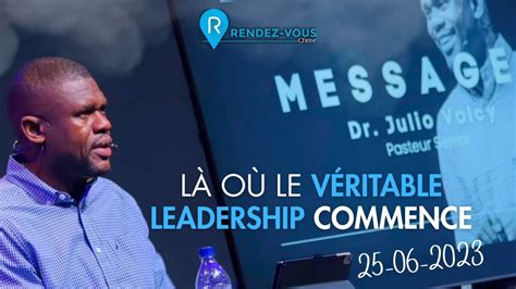 Glise Rendez Vous Christ Pasteur Julio Volcy Youtube