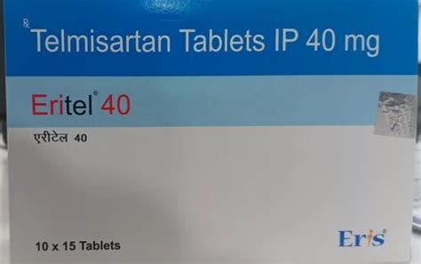 Eritel Telmisartan IP Tablets At Rs Box Telmisartan Antihypertensive Drug In Indore
