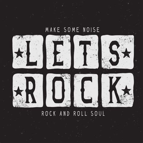 Lets Rock Royalty Free Vector Image VectorStock