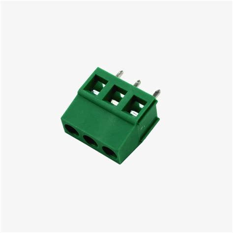 3 Pin Pcb Mount Terminal Block Screw Type 5mm Pitch Roboelectrixx