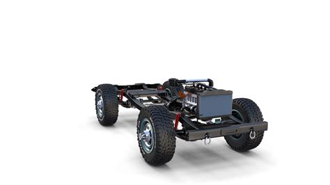 Toyota Land Cruiser Fj 40 Green With Interior And Chassis 3d Model By