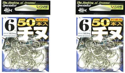 Amazon 【 まとめ買い ×2個セット 】 ささめ針 Sasame 01vtn チヌ白 6号 徳用50本入 釣り 釣り具 釣具