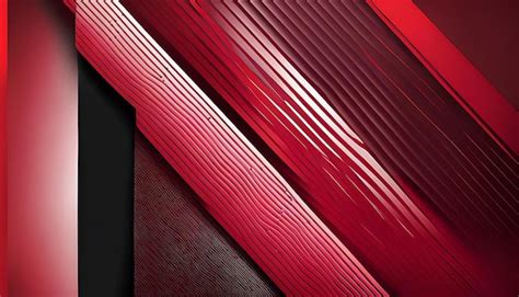 Red Diagonal Lines On Red Background Premium Ai Generated Image