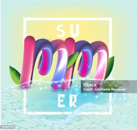 여름 편지 수 및 프레임 배너입니다 벡터 일러스트 레이 션 개념에 대한 스톡 벡터 아트 및 기타 이미지 개념 개념과 주제