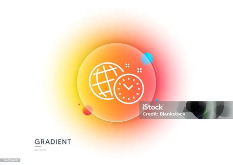 Icône De Ligne De Gestion Du Temps Signe De Lhorloge Mondiale Montre